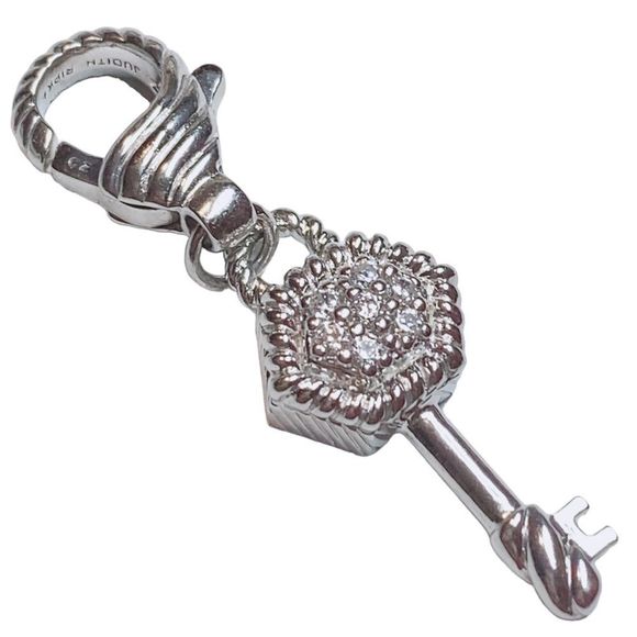 Judith Ripka | Jewelry | Judithripka Sterling Silver Key Pendant Charm ...